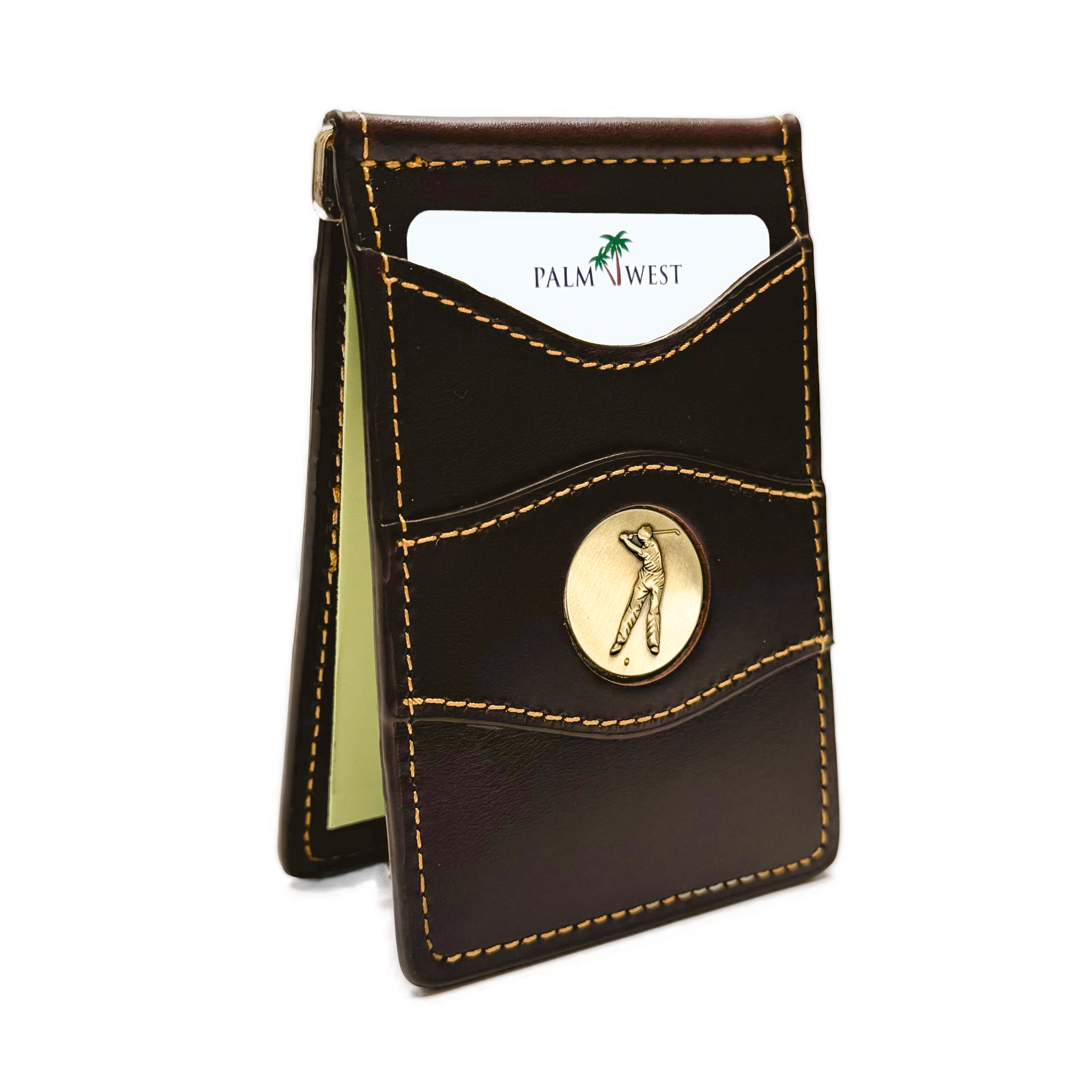 266MRFID Dodge Brown (Wire Clip Bill Holder) – Palm West Money Clips